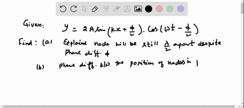 SOLVED:Two waves simultaneously present on a long string have a phase difference ϕbetween them ...