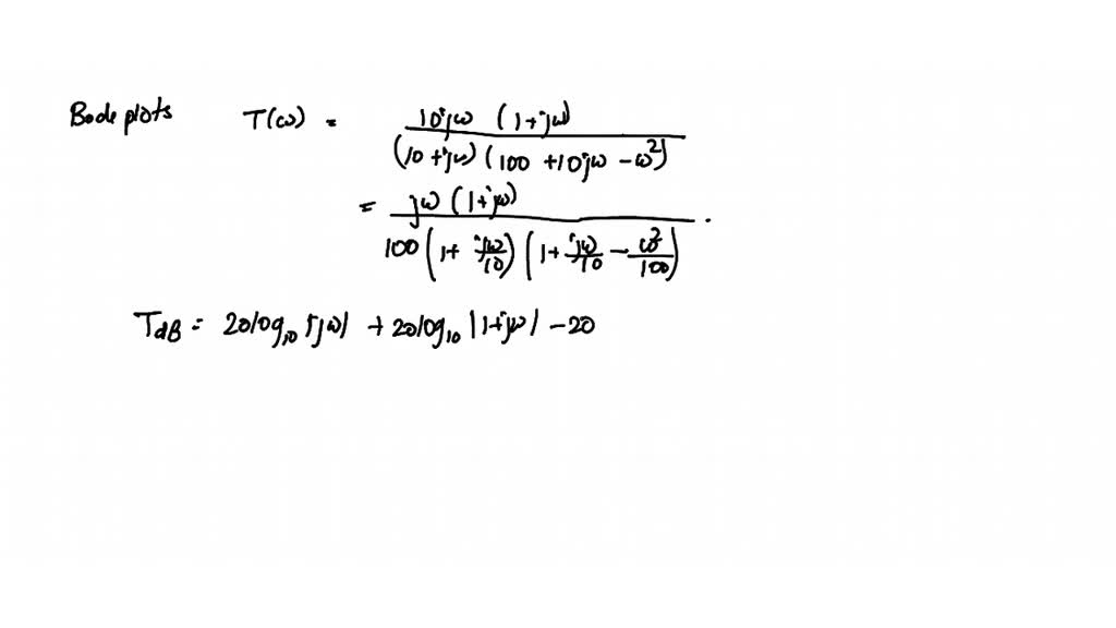 ⏩SOLVED:Construct the asymptotic Bode plots for the frequency… | Numerade ⏩SOLVED:Construct the asymptotic Bode plots for the frequency… | Numerade