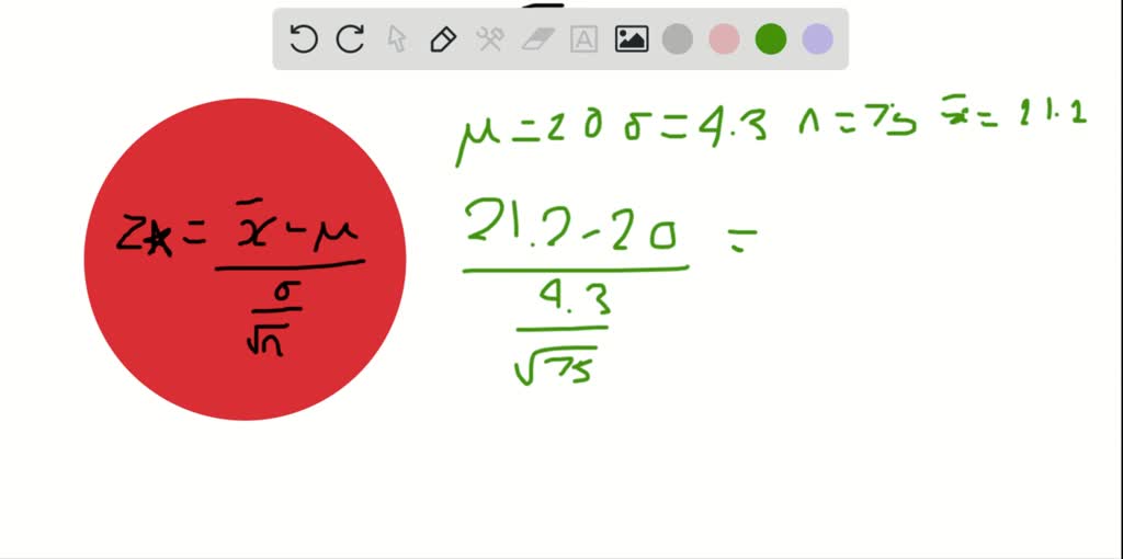 SOLVED Find The X Value Corresponding To Z 0 75 For Each Of The