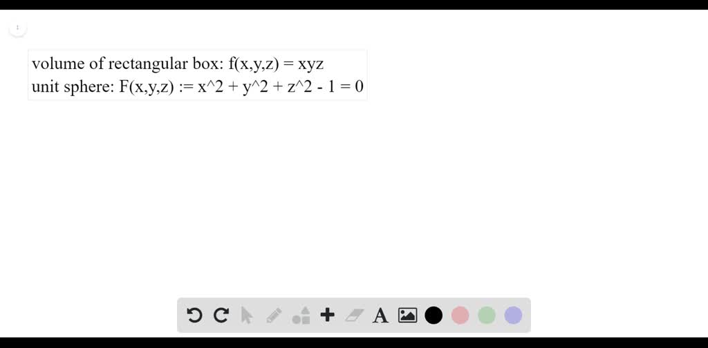 SOLVED:Rectangular box of largest volume in a sphere Find the dimensions of the closed ...