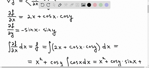 SOLVED:Find a function of two variables with the given gradient. ∇f(x ...
