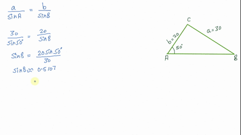 SOLVED:Two sides and an angle (SSA) of a triangle are given. Determine whether the given ...