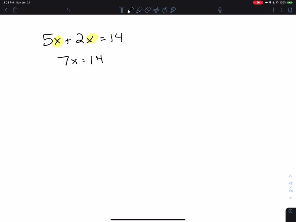 solved-solve-and-check-5-x-2-x-14