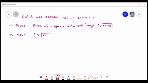 The base of S is the triangular region with vertices ( 0,0 ) . ( 1,0 ) , and ( 0,1 ) . Cross ...