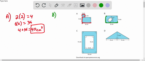 SOLVED:Find the area of each shaded region. Show or explain your reasoning.