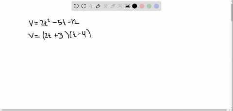 ⏩SOLVED:Solve each problem. Velocity of an Object Suppose the… | Numerade