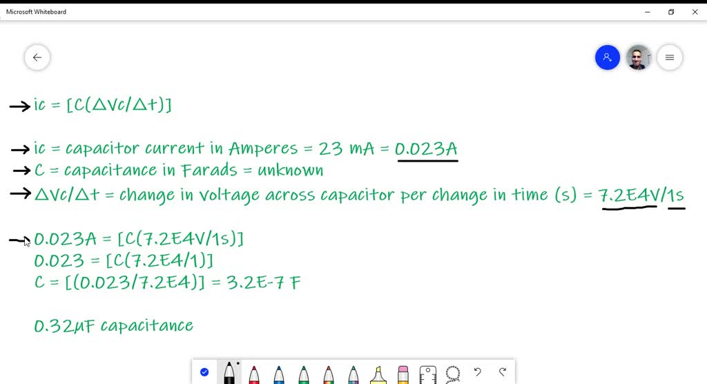 SOLVED:A capacitor is connected across an AC source. At one instant in ...