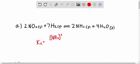 ⏩SOLVED:Write equilibrium constant expressions for Kc, and for KP ...
