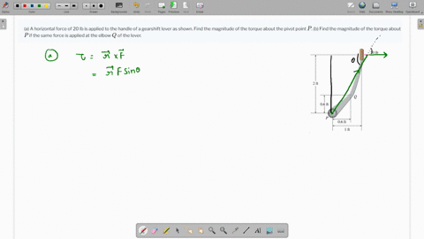 For the shift lever shown, determine the magnitude and the...