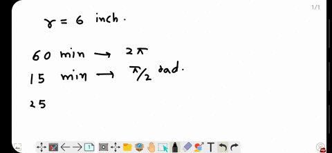 SOLVED:The minute hand of a clock is 6 inches long. How far does the ...