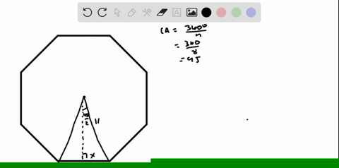 ⏩SOLVED:Calculate the area of this regular octagon. | Numerade