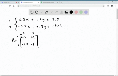 SOLVED:Write each system as a matrix equation and solve (if possible) using inverse matrices and ...