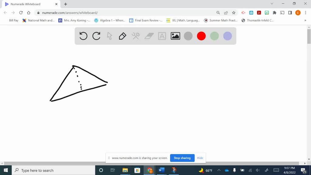 SOLVED:Label the height with h and the base with b, as shown in the figure.