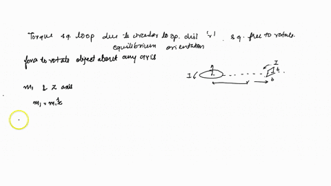 Calculate the torque exerted on the square loop shown in Fig. 6.6, due to the circular loop ...