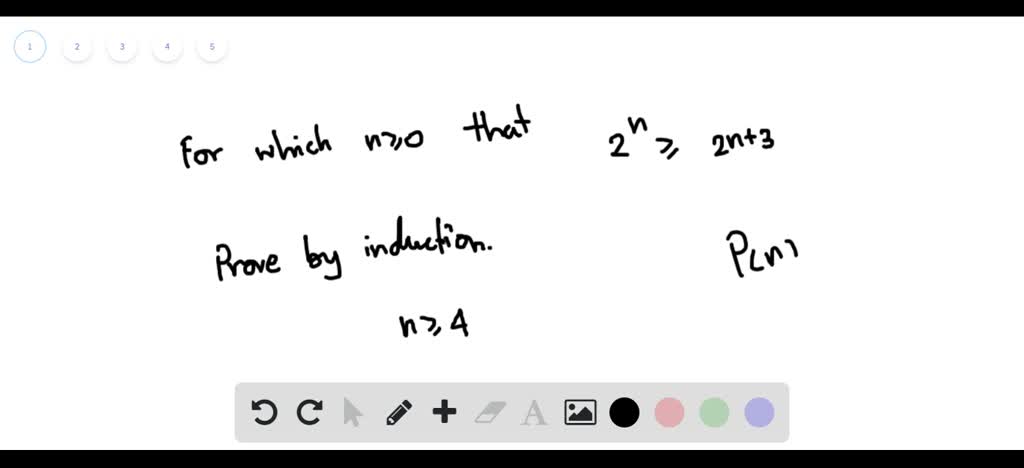 SOLVED:Use mathematical induction to prove the inequalities in ... SOLVED:Use mathematical induction to prove the inequalities in ...