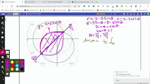 SOLVED: Finding the Area of a Polar Region Between Two Curves In ...
