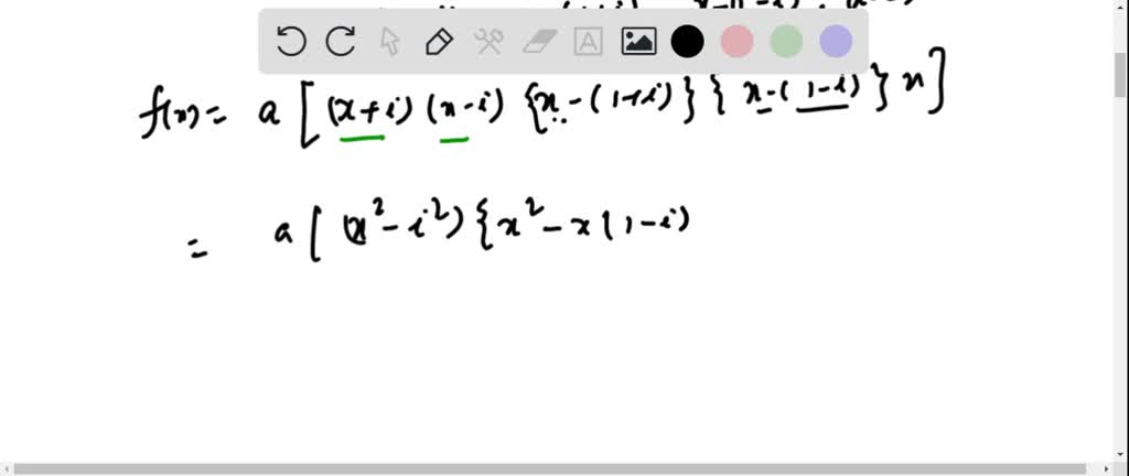 SOLVED:Find a polynomial function f(x) of least degree having only real coefficients and zeros ...