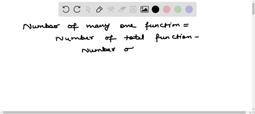 SOLVED:Find the number of all one-one functions from set A={1,2,3} to itself.