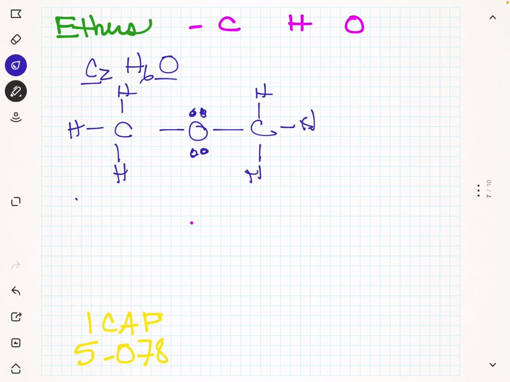 Ethers are compounds of C, H, and O that are often used as solvents ...