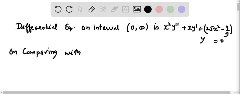 SOLVED:Determine the singular points of the given differential equation. Classify each singular ...