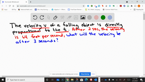 ⏩SOLVED:Falling Objects The velocity of a falling object (ignoring ...