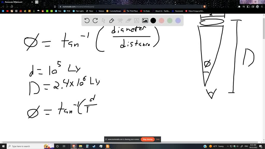 ⏩SOLVED:Estimate the angular size of a galaxy at a redshift of z=1.… | Numerade