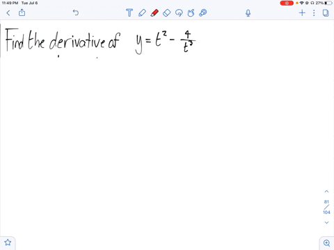 SOLVED:(a) Verify the derivative in Example 3 by utilizing the equation ...