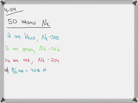 SOLVED:The figure shown here is a representation of 50 atoms of a ...