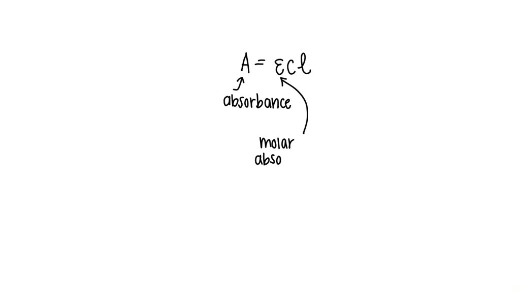 State the difference between transmittance, absorbance, and molar ...