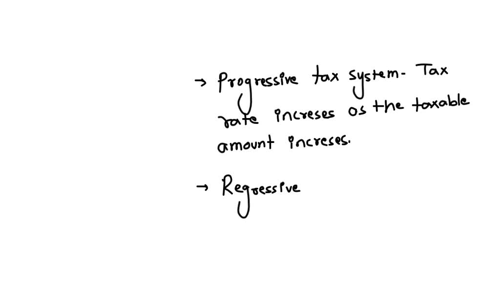 What is a progressive tax system? What is a regressive tax system ...