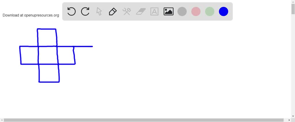 SOLVED:a. Draw a net for a cube with edge length x cm. b. What is the ...