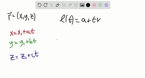 SOLVED:Use set theoretic or vector notation or both to describe the points that lie in the given ...