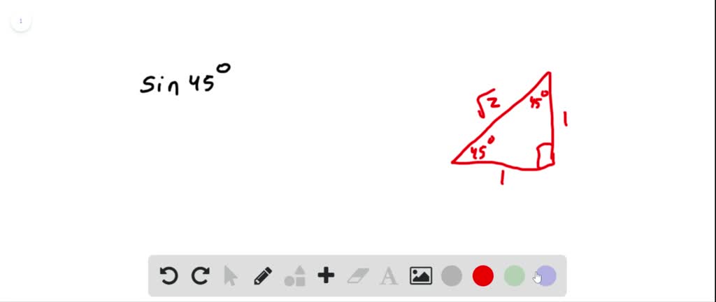 SOLVED:Find the exact value of each trigonometric function. sin45^∘