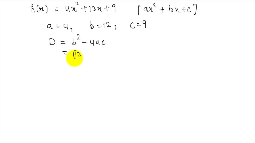 SOLVED:Determine the discriminant. Then use the discriminant to ... SOLVED:Determine the discriminant. Then use the discriminant to ...