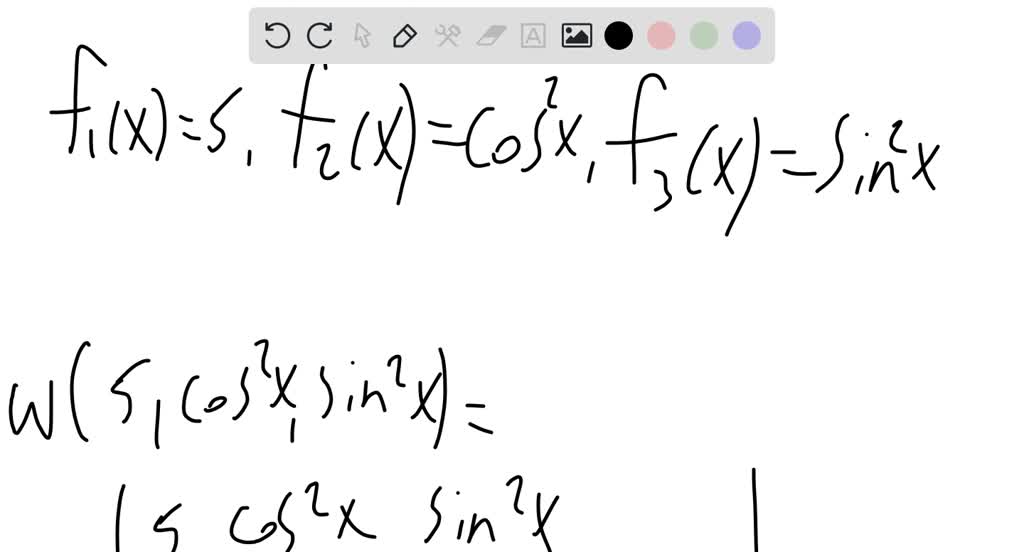 Solved Determine Whether The Given Set Of Functions Is Linearly