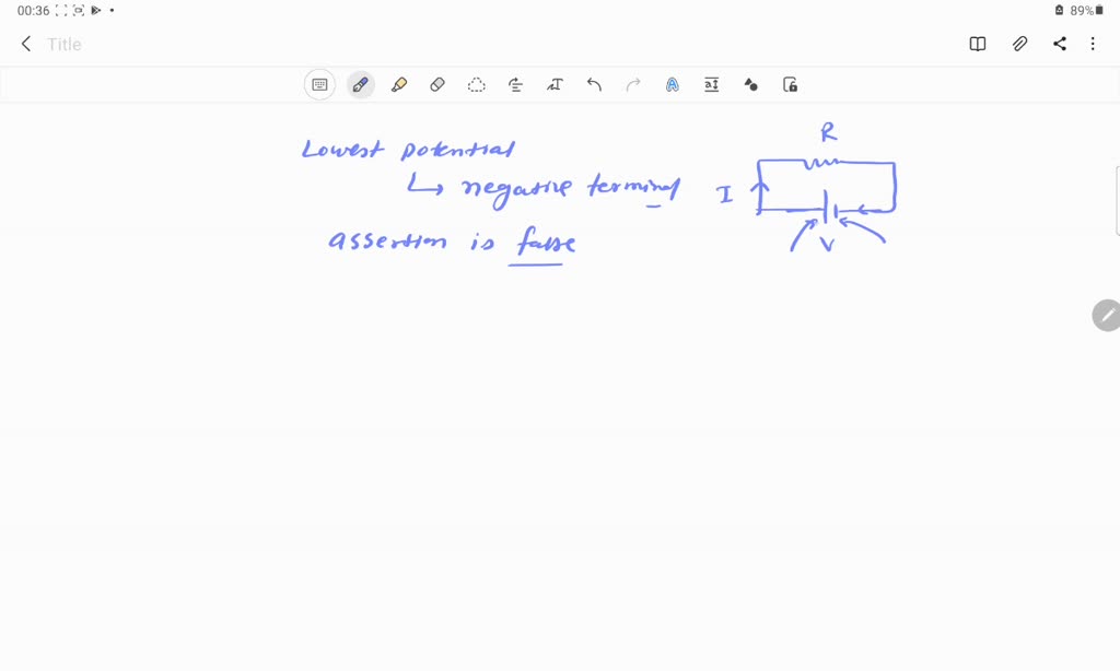 Assertion: In a simple battery circuit, the point at the lowest ... Assertion: In a simple battery circuit, the point at the lowest ...
