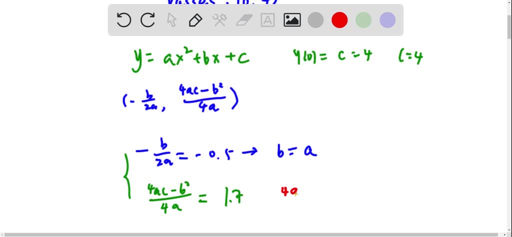 SOLVED:(a) use the calculator commands [ STAT ] [ QuadReg ] to model ...