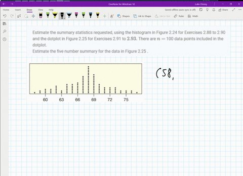 SOLVED: Estimate the summary statistics requested, using the histogram in Figure 2.25 for ...