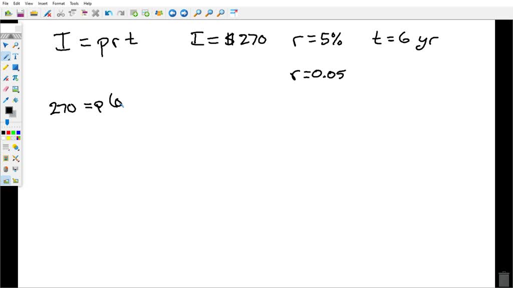 SOLVED:Simple interest I in dollars is calculated using the formula I=p ...