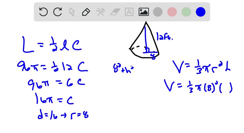 SOLVED The Diameter Of The Base Of A Right Circular Cone Measures 6 solved-the-diameter-of-the-base-of-a-right-circular-cone-measures-6