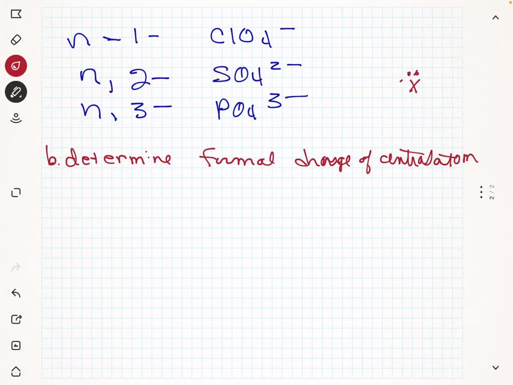 SOLVED:Consider the Lewis structure for the polyatomic oxyanion shown ...