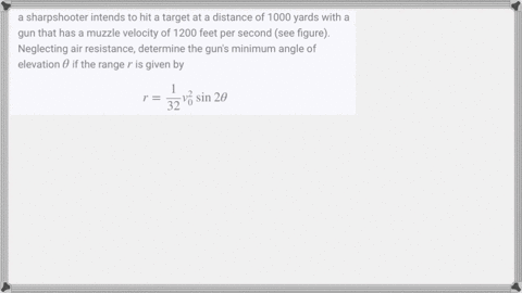 SOLVED: a sharpshooter intends to hit a target at a distance of 1000 ...