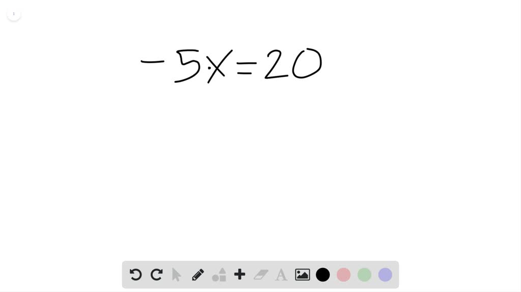 SOLVED Solve Each Equation 5 20 X