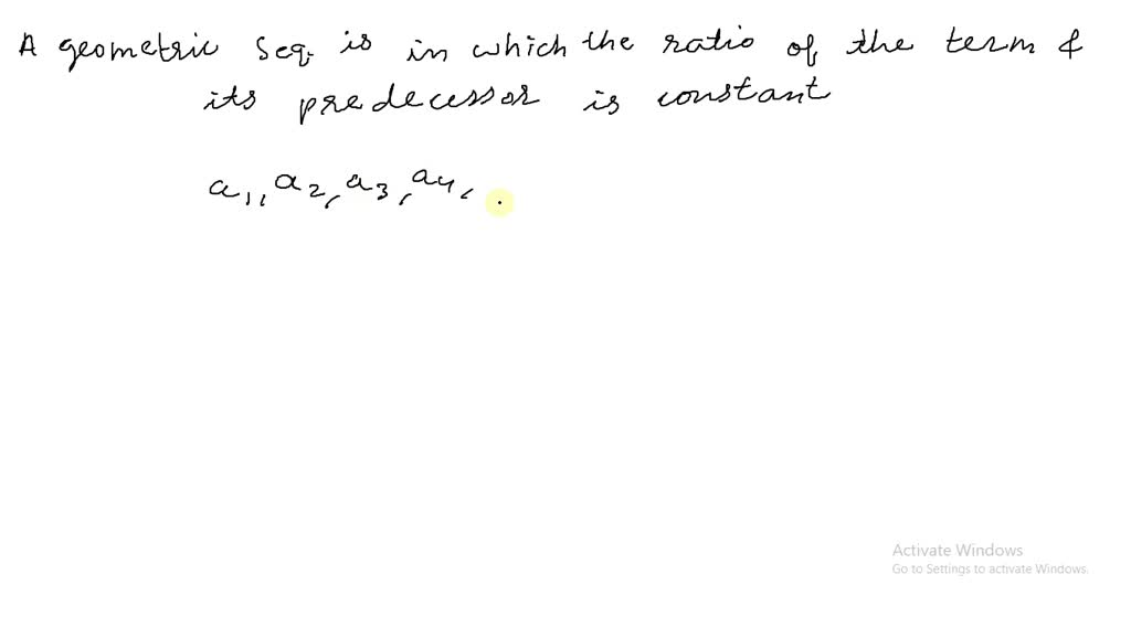 Solved How Can You Determine Whether A Sequence Is Geometric From Its Graph
