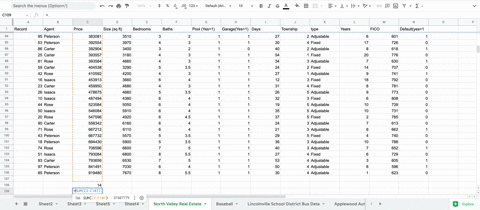 Refer to the North Valley Real Estate data, which report information on ...