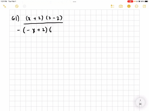 SOLVED:State the restrictions and then simplify. x 2-4(2-x) 2
