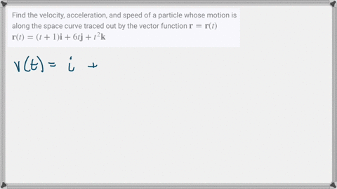⏩SOLVED:Find the velocity, acceleration, and speed of a particle… | Numerade