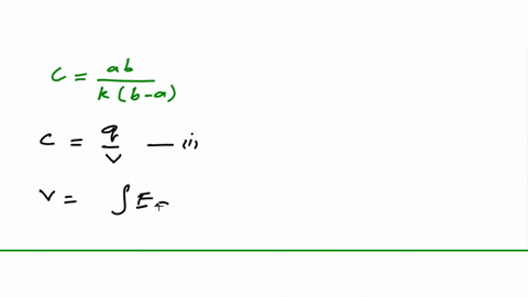 SOLVED:Capacitance coefficients for shells : ? A capacitor consists of two concentric spherical ...
