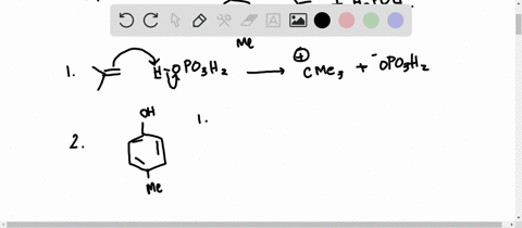 SOLVED:Show the mechanism of the reaction of p -methylphenol with 2 ...