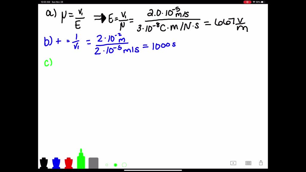 SOLVED:In gel electrophoresis, the mobility μof a molecule in a ...